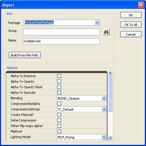 Learning Unreal Engine 3 – UE3 Editor - Importing Textures